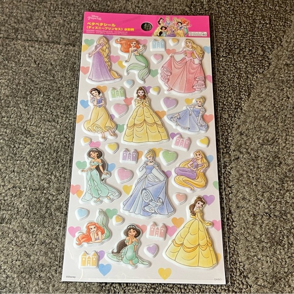Disney | Design | Disney Princess Watercolor Puffy Stickers Japan ...